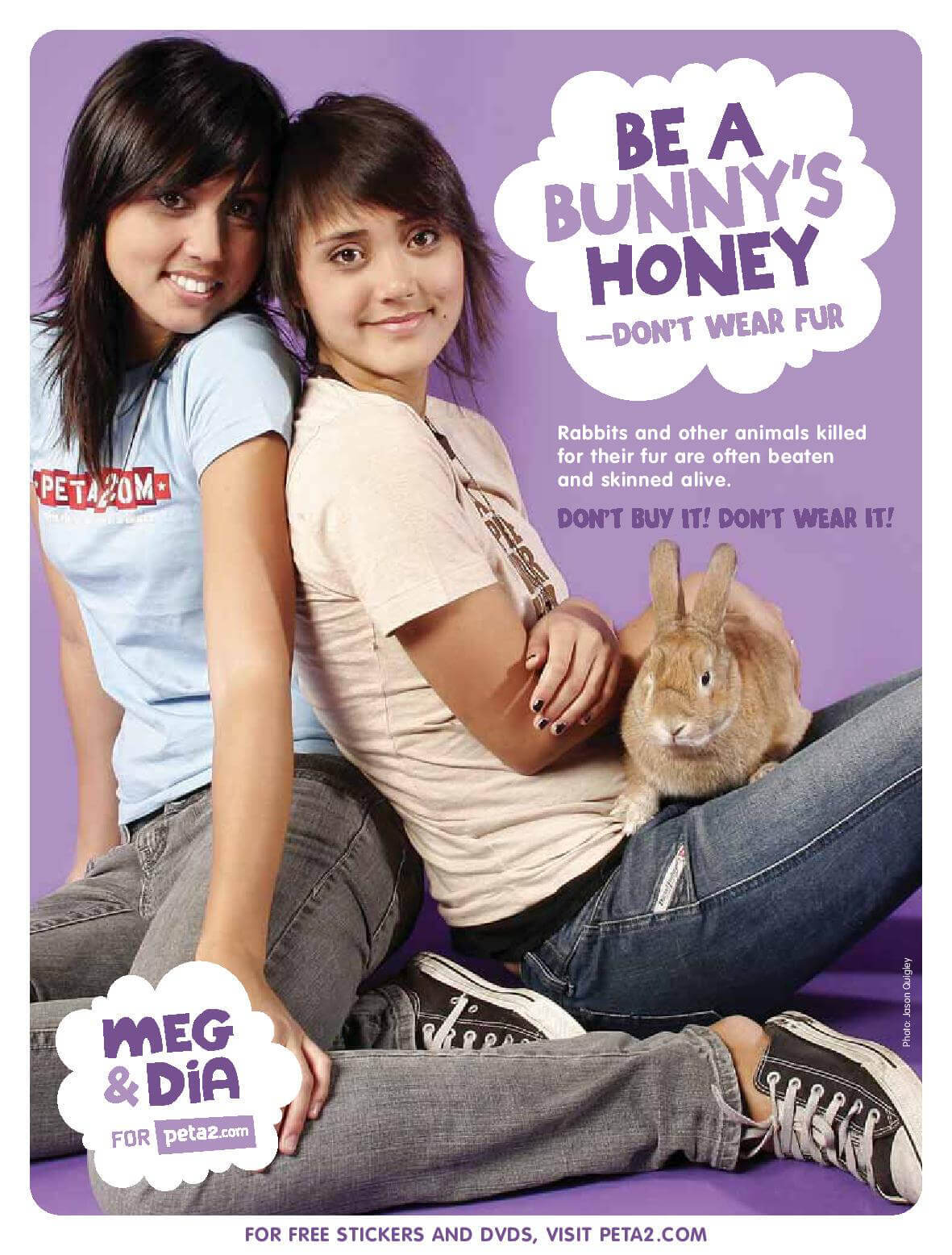 Meg and Dia: Be a Bunny's Honey | PETA