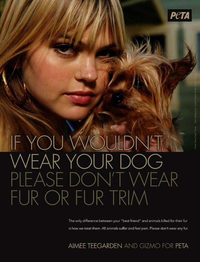 Aimee Teegarden of 'Friday Night Lights' in New Anti-Fur Ad | PETA