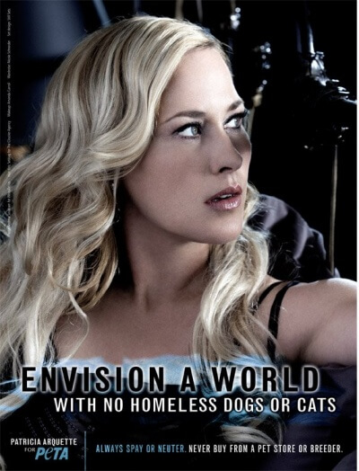 Patricia Arquette Poses for PETA's Spay-Neuter Ad | PETA