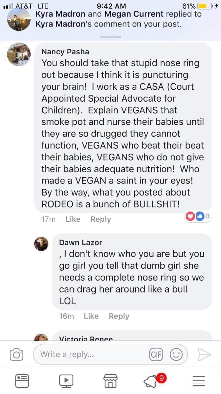 Rodeo Facebook Messages | PETA