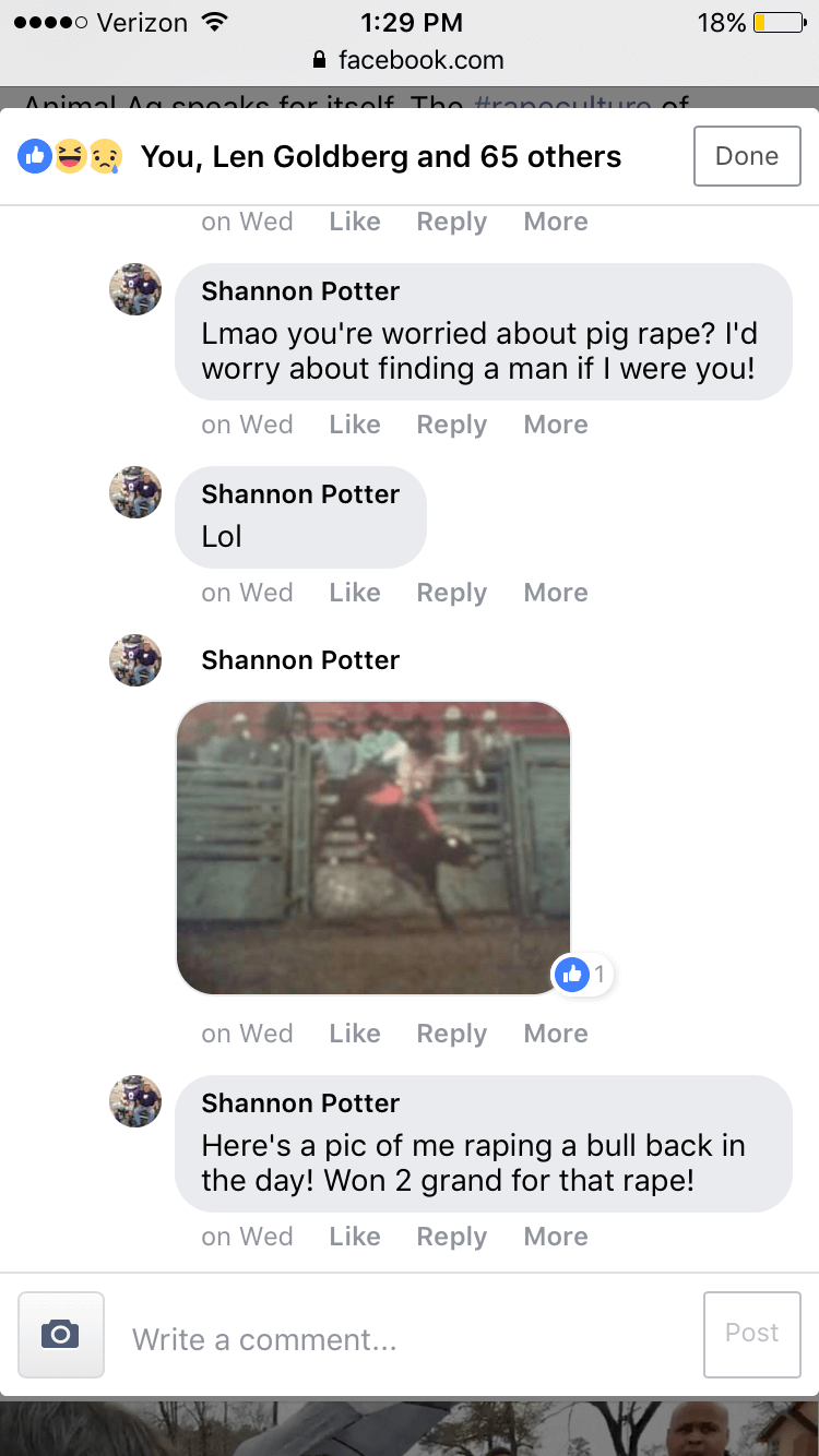 Rodeo Facebook Messages | PETA
