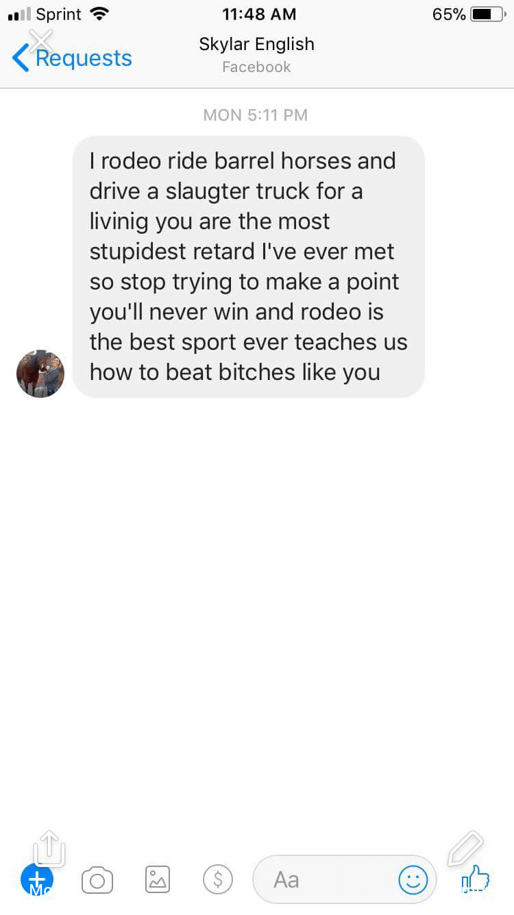 Rodeo Facebook Messages | PETA
