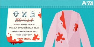PETA Clothing Tags Reveal What's in Your Leather and Wool | PETA