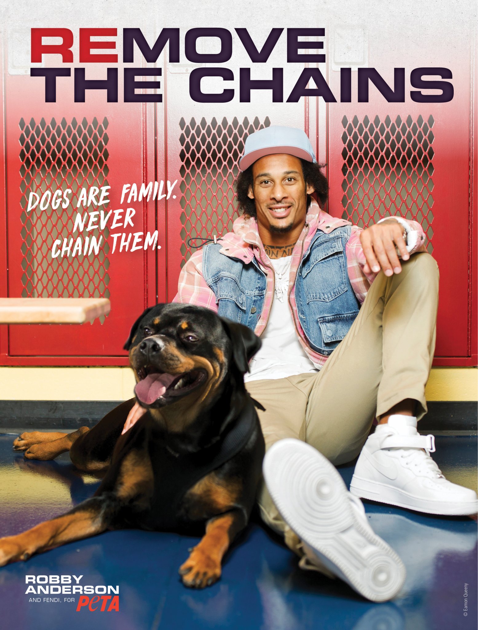 NFL Star Robby Anderson Says Never Chain Your Dog | PETA