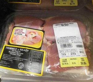 Order Now: Free Peel-Off Chicken Meat Tray Stickers | PETA