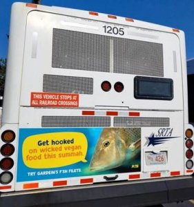 ‘Get Hooked’ on Fish-Free Fare, Urges PETA Drive-By Message | PETA