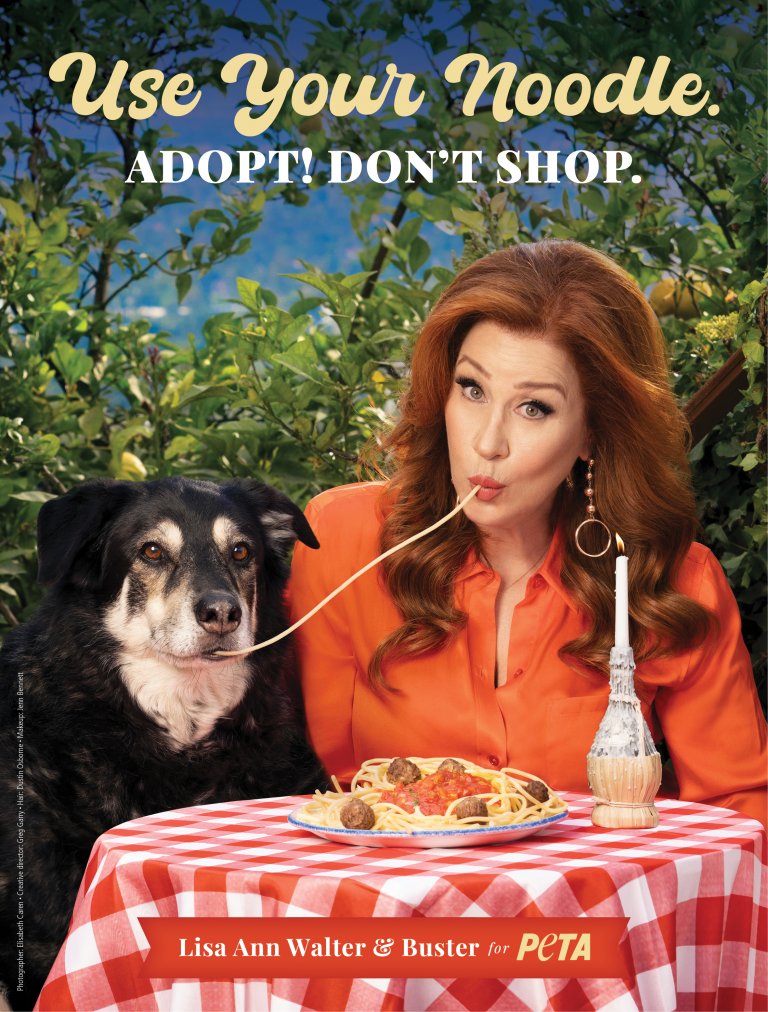 Lisa Ann Walter Joins PETA for an Adorable Ad | PETA Lisa Ann Walter Joins PETA for an Adorable Ad | PETA