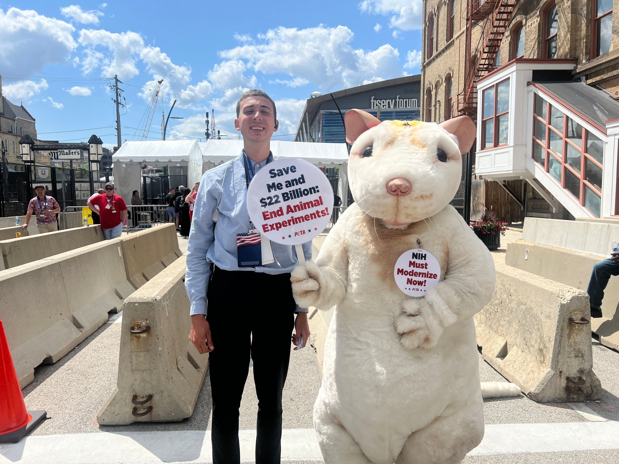 PETA Crashes the Trump-Harris Debate in Philadelphia | Photos