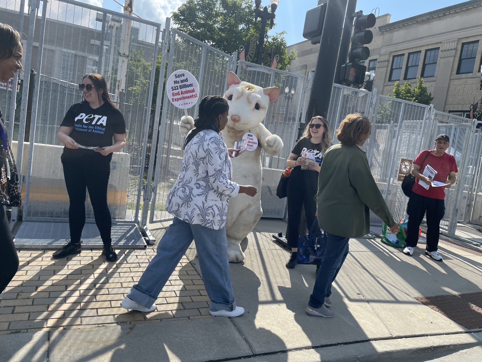 PETA Crashes the Trump-Harris Debate in Philadelphia | Photos