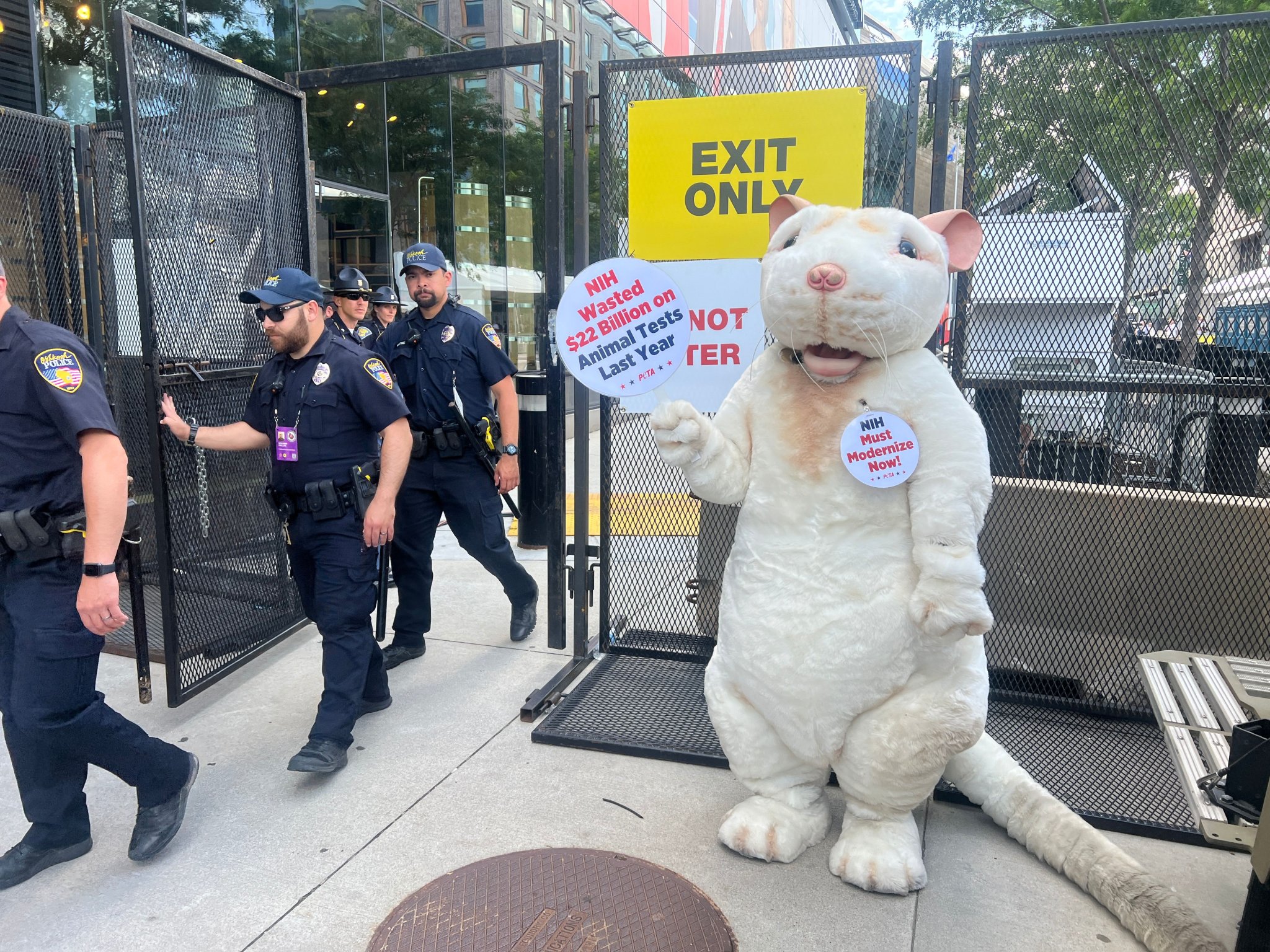 PETA Crashes the Trump-Harris Debate in Philadelphia | Photos