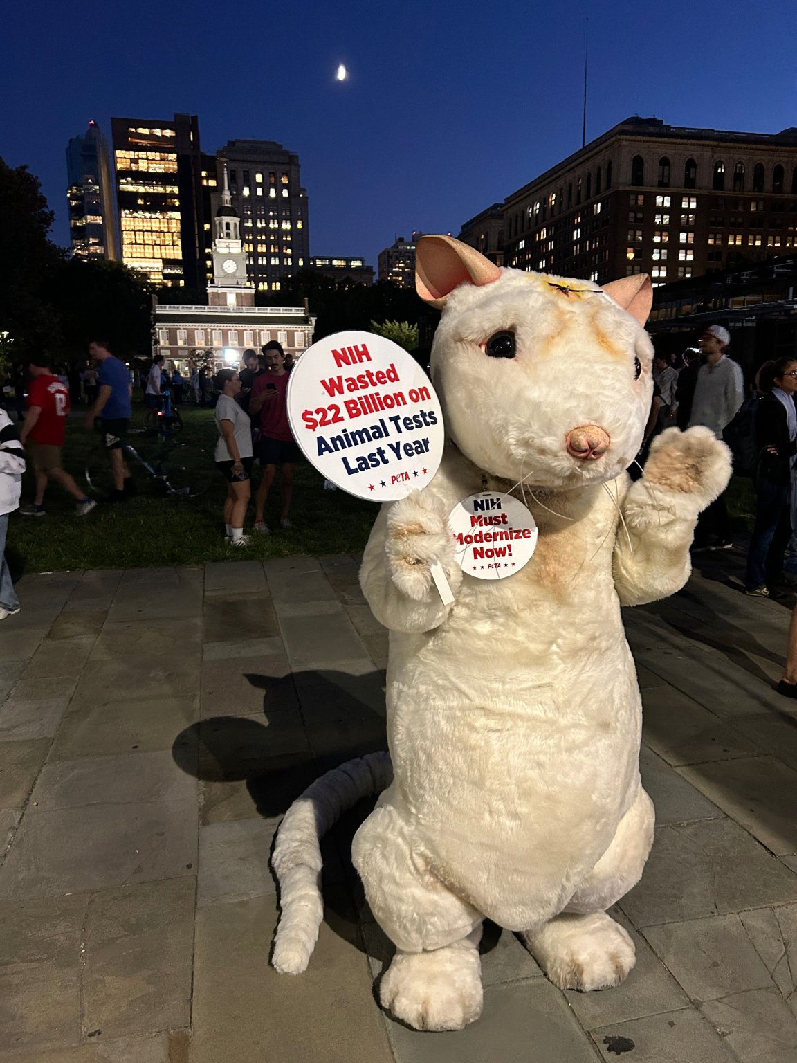 PETA Crashes the Trump-Harris Debate in Philadelphia | Photos